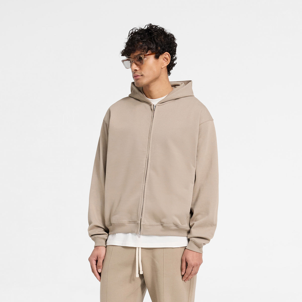 Initial Zip Hoodie | Dune | REPRESENT