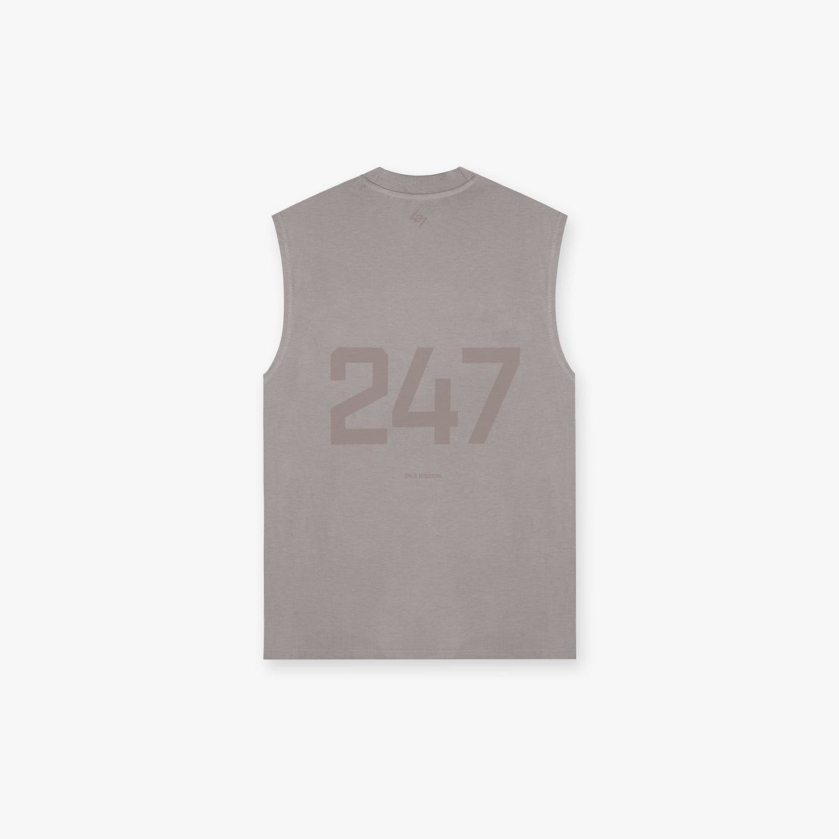Brown Oversized Gym Tank | 247 | REPRESENT