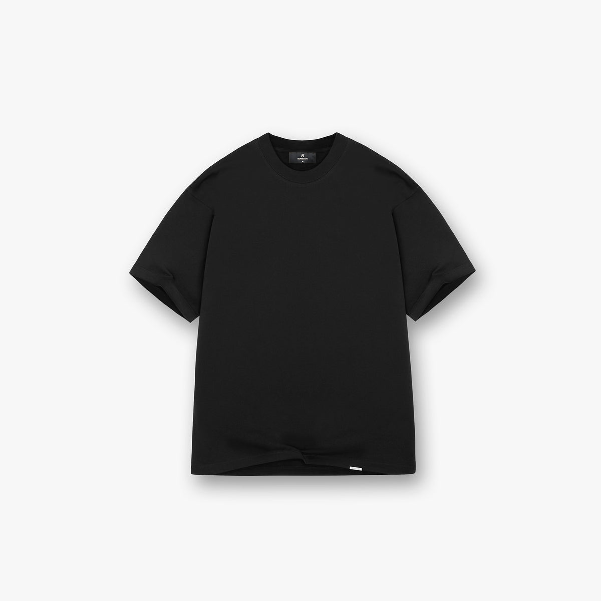 Initial Oversized T-Shirt - Black | REPRESENT CLO