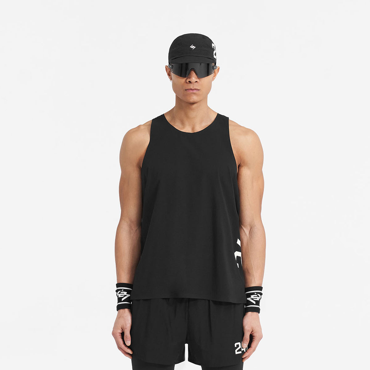 Jet Black Running Vest | 247 | REPRESENT