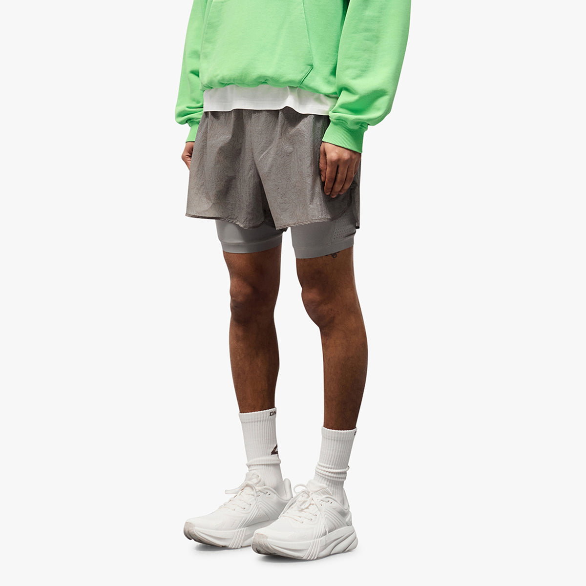 247 Contour 2-In-1 Run Shorts - Titanium | REPRESENT