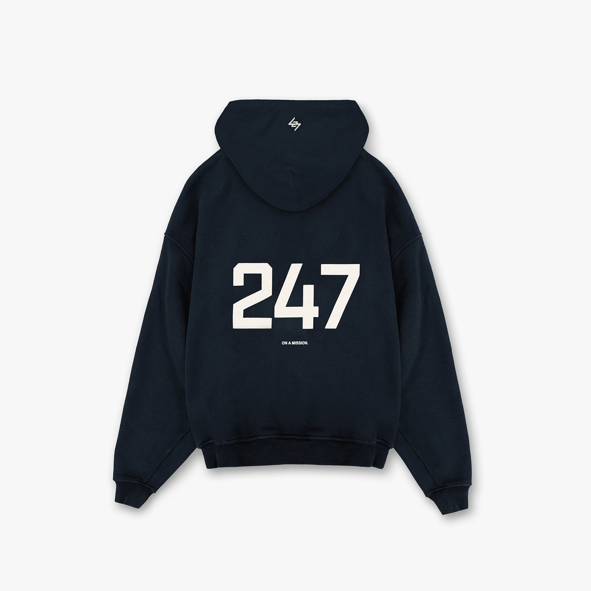 Navy Oversized Gym Hoodie | 247 | REPRESENT