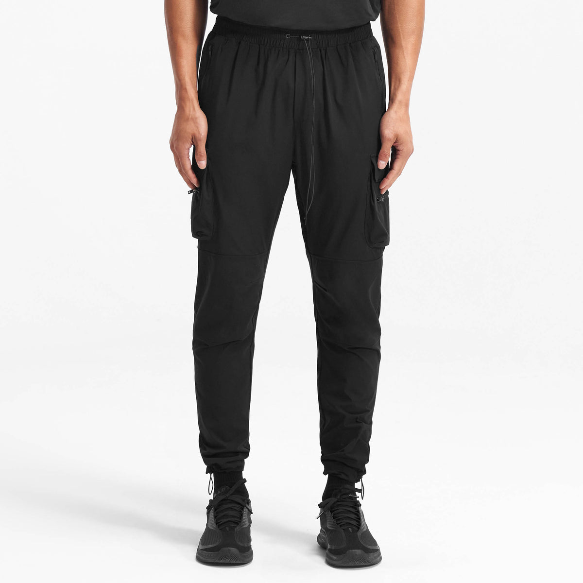 247 Pants | Represent Men’s Black Technical Cargo Pants | REPRESENT