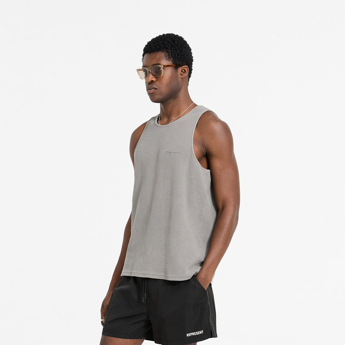 Waffle Vest | Ultimate Grey | REPRESENT