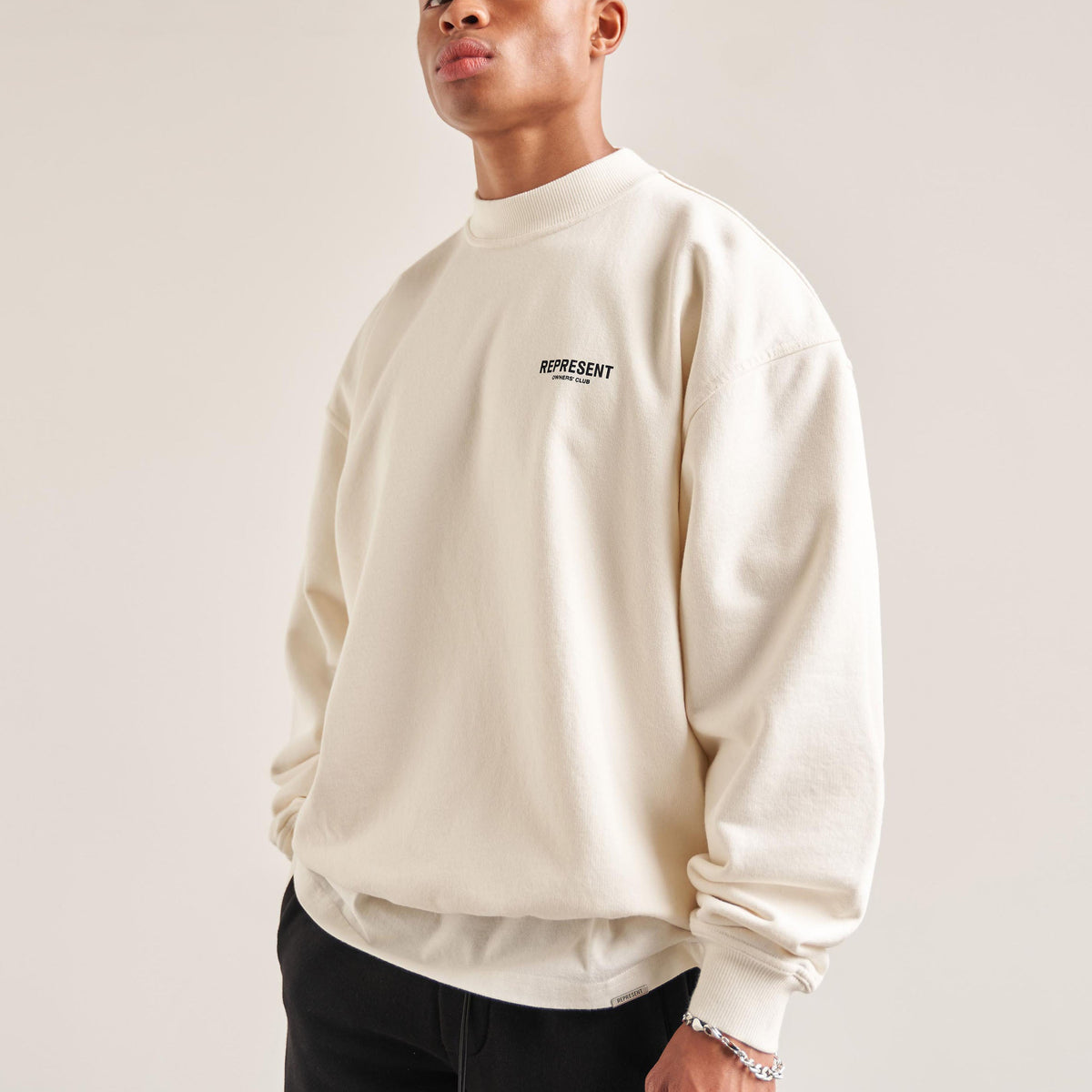 Represent Owners Club Sweater | Flat White Sweaters | Represent | REPRESENT